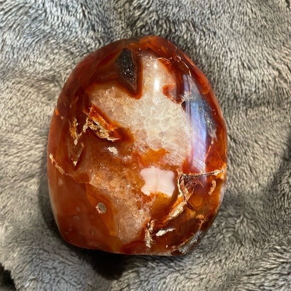Accents | Deep Red Carnelian With Quartz Freeform | Poshmark